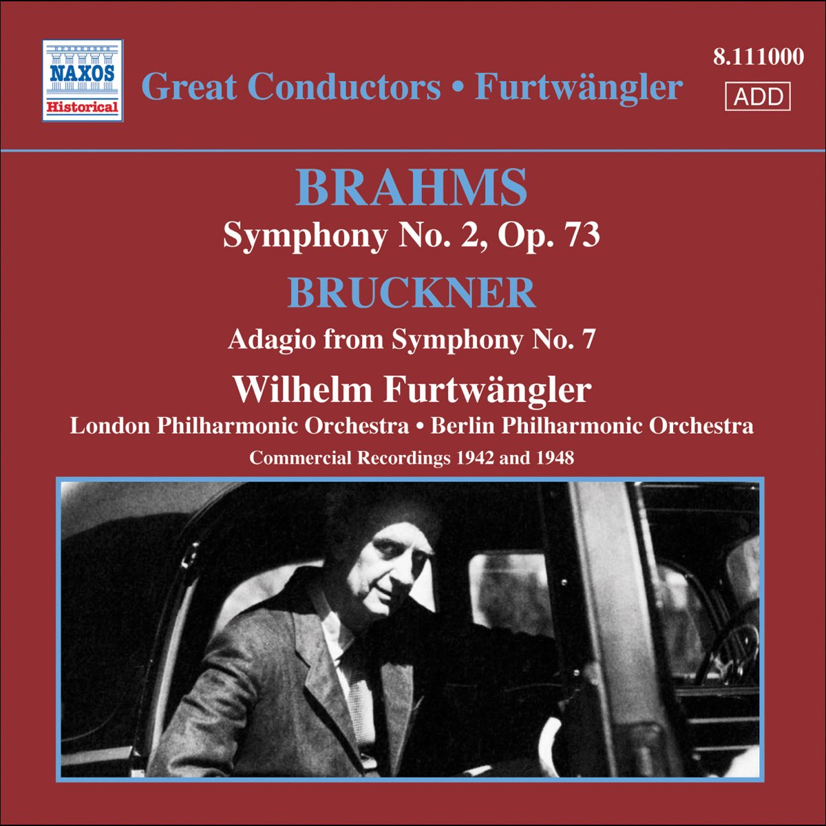 ‎Brahms: Symphony No. 2 - Bruckner: Symphony No. 7, 2nd Movement de ...