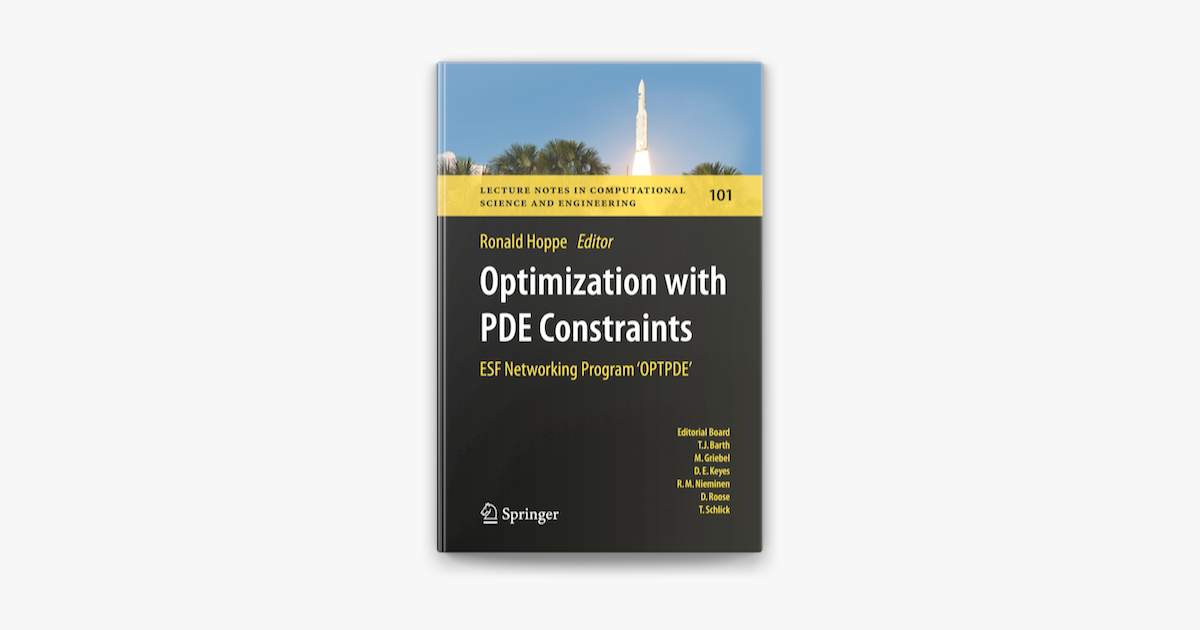 Optimization with PDE Constraints on Apple Books Optimization with PDE Constraints on Apple Books