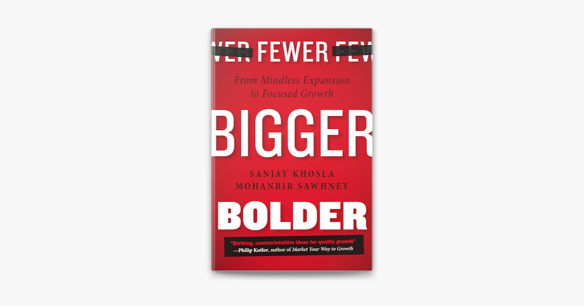 ‎Fewer, Bigger, Bolder on Apple Books