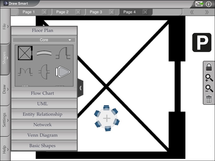 Draw Smart for iPad (Flow Charts & UI Diagrams) by Basavannappa Pujar