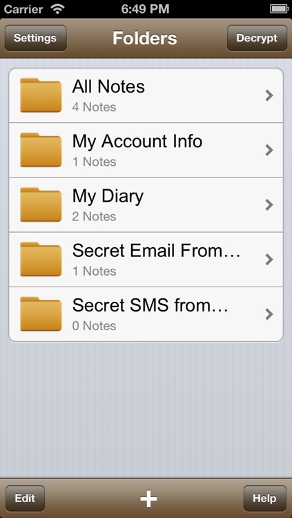 Hide My Notes,SMS and Email by Hongwen Yang