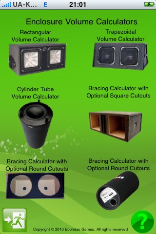 Enclosure Volume Calculators by Bohdan Dashkovych