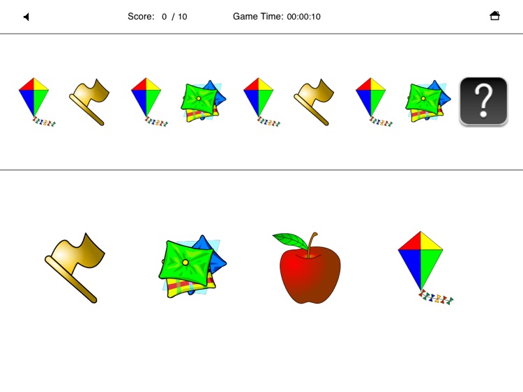 A 1st Grade Pattern Recognition Game - for iPad by Nth Fusion LLC