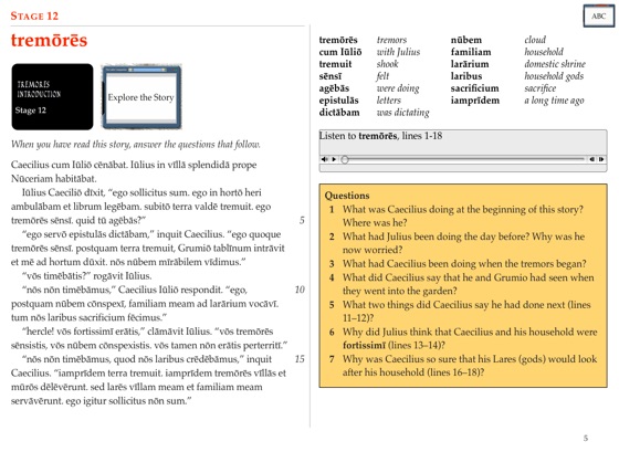 ‎Cambridge Latin Course Unit 1 Stage 12 on Apple Books