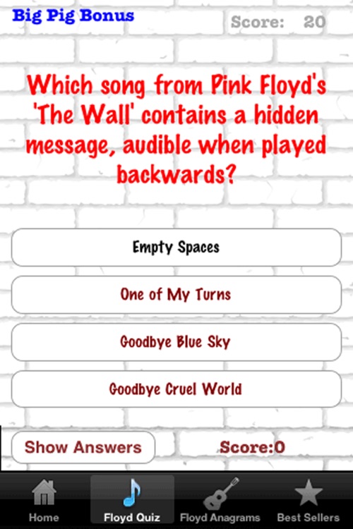 Pink Floyd Games by TourBuddy Systems