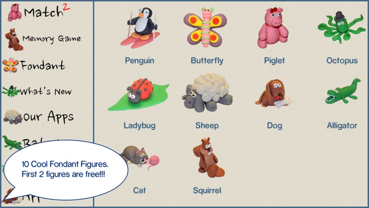 Fondant - Animals by Dudi Shani-Gabay