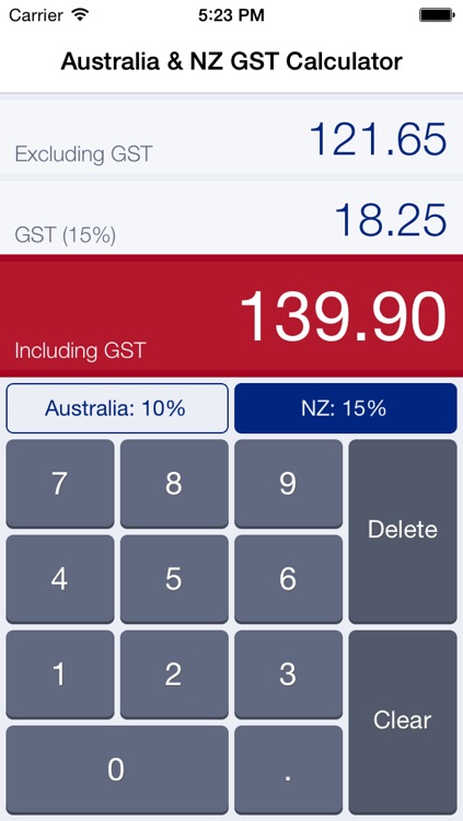 Australia & NZ GST Calculator - easy calculations of Australian and New ...