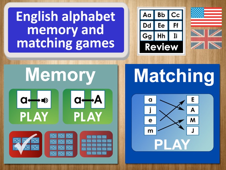 Letter Match for Speech Language Pathologists - English Alphabet Memory ...