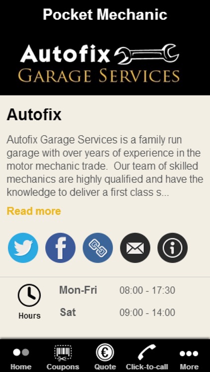 Pocket Mechanic App by BWAR Ltd