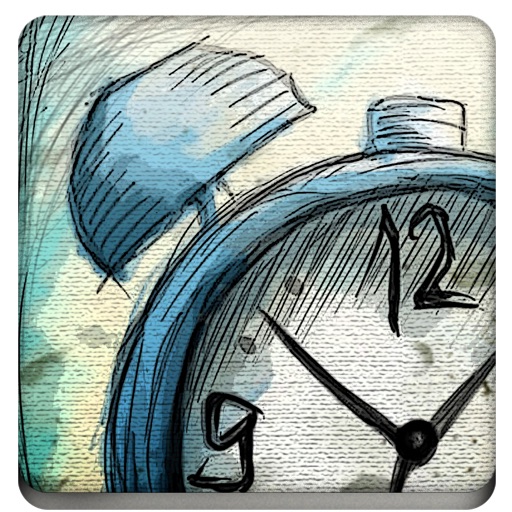 Color Doodle Clock by Konsep Mobile