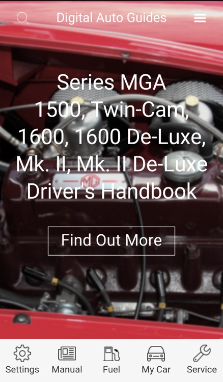 Digital Auto Guides MGA Drivers Handbook by Chris Couper
