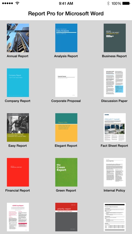 Report Pro for Microsoft Word by Nick Maskill
