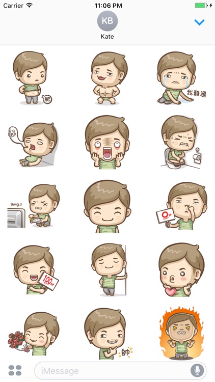 Animated Ken Handsome Stickers by Le Huy Toan