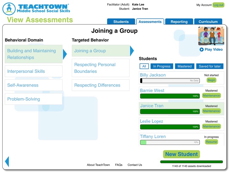 Middle School Social Skills by TeachTown - a division of Jigsaw ...