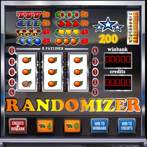 Randomizer slotmachine by Perry Kappetein