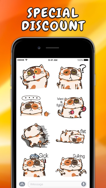 Fat Cat Stickers! by Yerzhan Tleuov