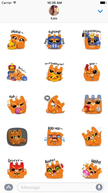 Pocat The Lovely Orange Cat - Stickers by Hiep Nguyen Van