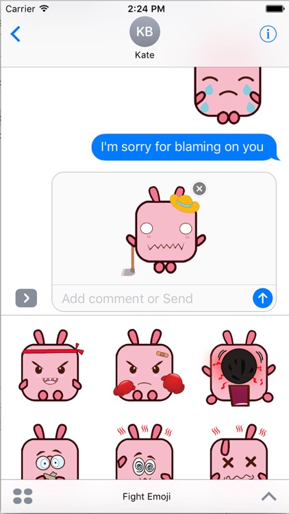 Fight Emoji Pro with Stickers Pack for iMessage by Ngo Hiep