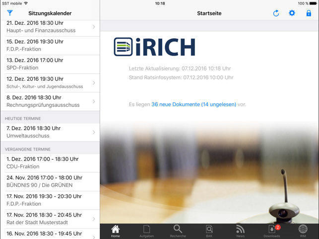 iRICH im App Store