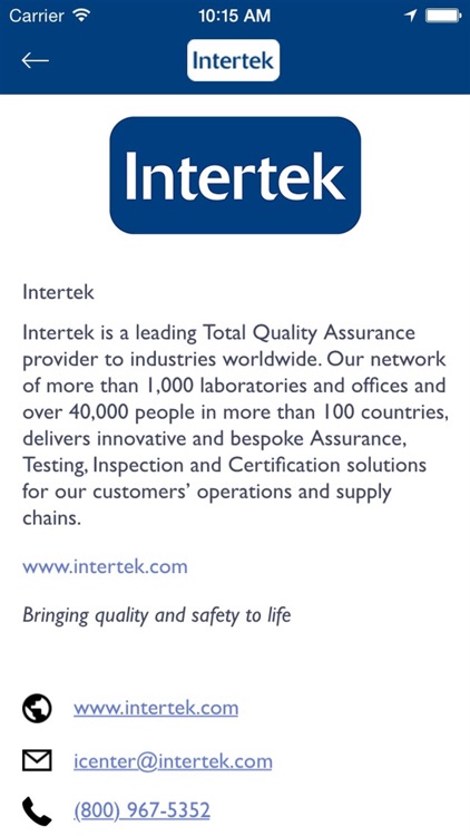 'Ex' Guide by INTERTEK TESTING SERVICES, NA, INC.