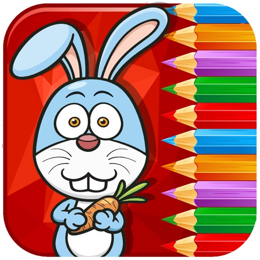 Kids Drawing Coloring Page Rabbit Games by Piyawan Chumnanchanan
