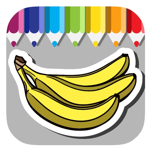 Coloring Page Banana Fruits Game For Kids by Lune Sumnoi