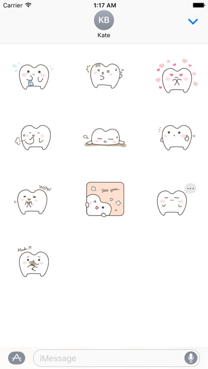 So Lovely Molar Tooth Sticker by Nguyen Hao