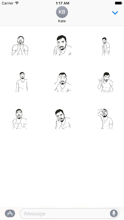 Animated Beard Boy Dancing Stickers by Nguyen Hoang