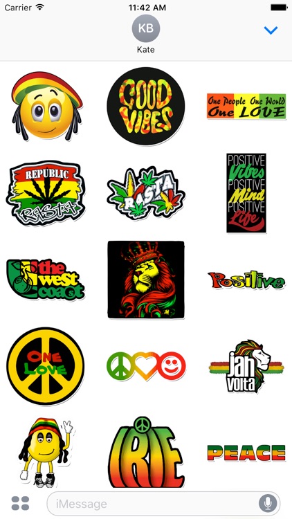 Rasta Stickers Pack by Laurentiu Gheorghisan