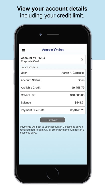 Access® Online by Elan Financial Services