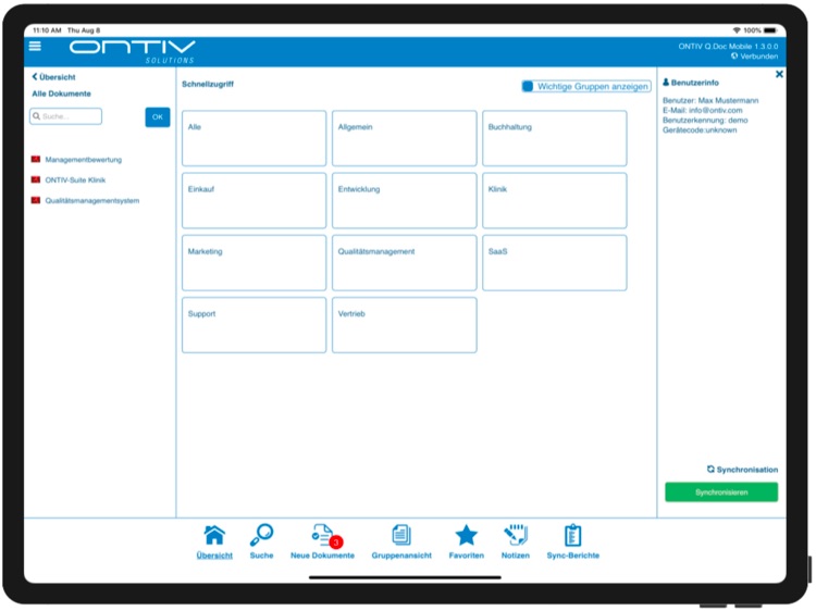 Q.Doc Mobile for iPad by ONTIV GmbH