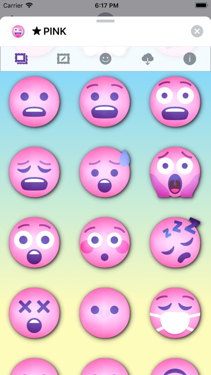 PINK Emoji • Stickers by Ghislain Fortin