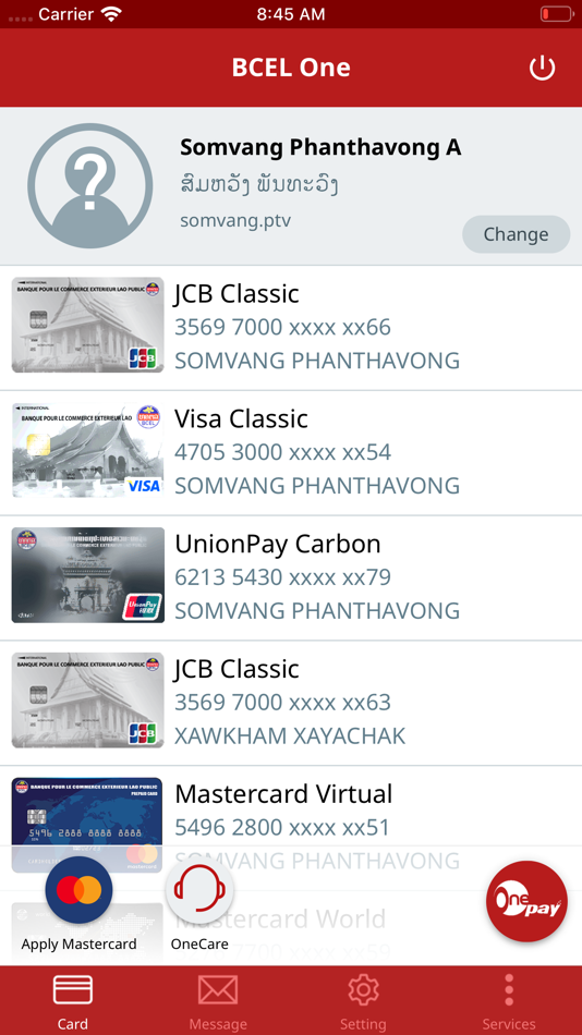 BCEL One de Banque Pour Le Commerce Exterieur Lao Public - (iOS ...