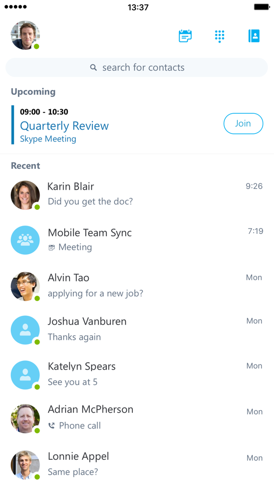 Skype for Business by Microsoft Corporation - (iOS Apps) — AppAgg