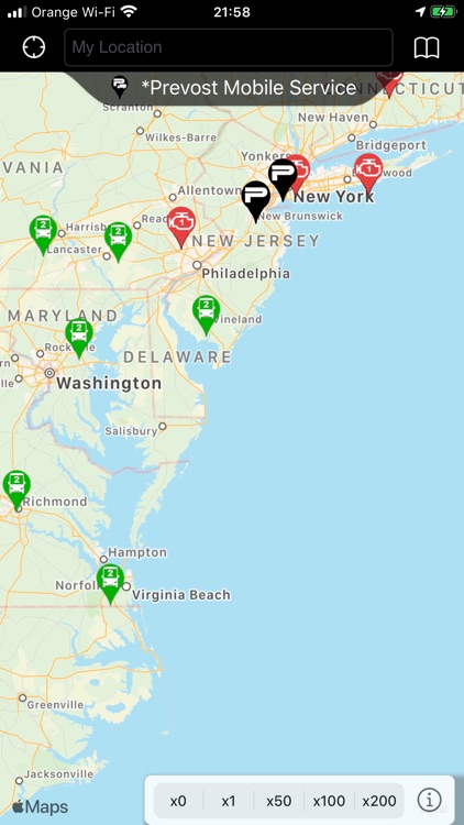 Prevost Service Locator by Prevost Car (US) Inc.