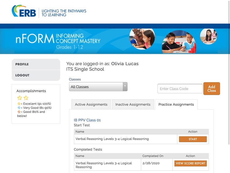 ERB nFORM by Internet Testing Systems (ITS)