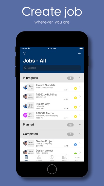 Jobbile Time and Work order by Jobbile AB