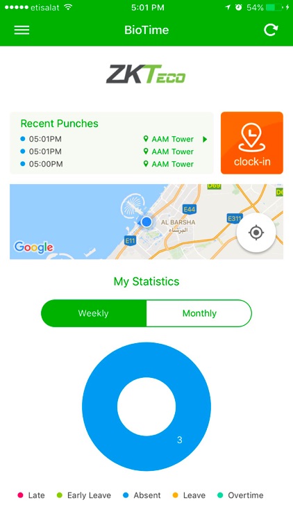 ZKBioTime by ZKTECO SECURITY LLC