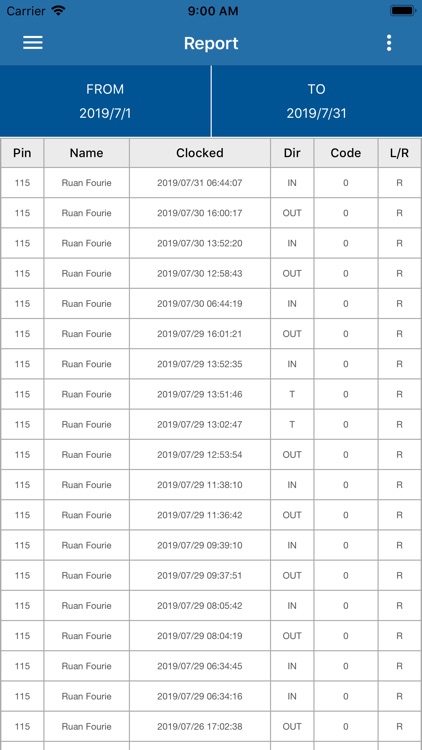 ERS Bio Clock Pro by ERS Biometrics (Pty) Ltd