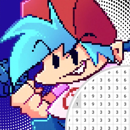 Pixel FNF Color By Number IPhone App