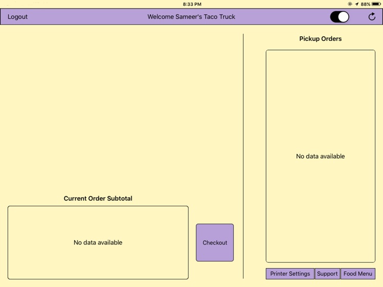Food Truck King POS by Ethan Drower