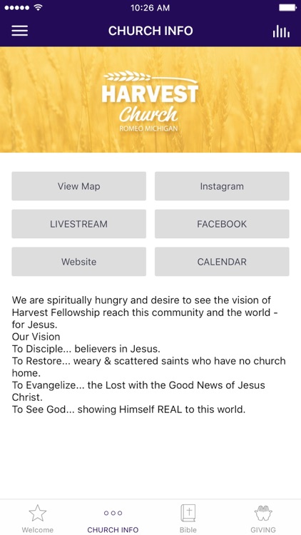 HARVEST ROMEO APP by Subsplash Inc