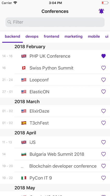 Awesome Conferences by Matteo Crippa