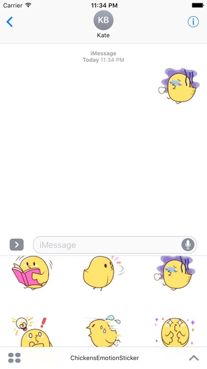 Chickens Emotion Stickers by thien tran