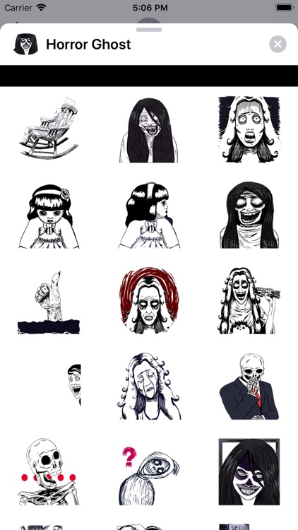 Horror Ghost Stickers by Mohamed Amazal