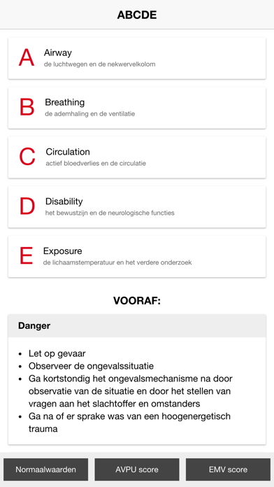 ABCDE methode - App voor iPhone, iPad en iPod touch - AppWereld