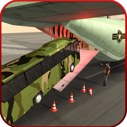 Airplane Army Bus Transport by Faizan Ahmed