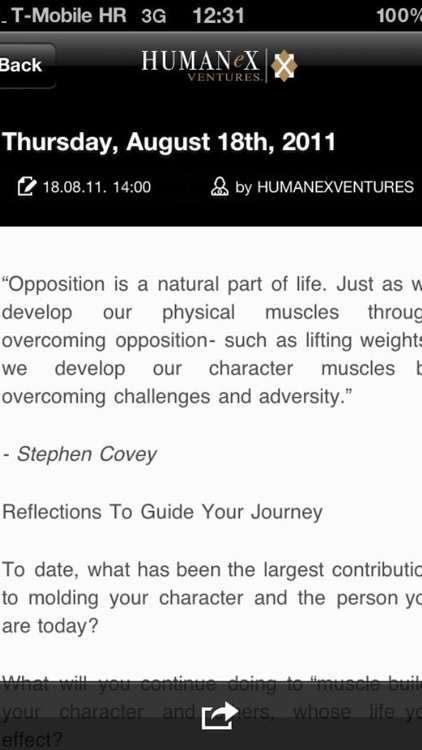 Daily Impact Journey by Humanex Ventures