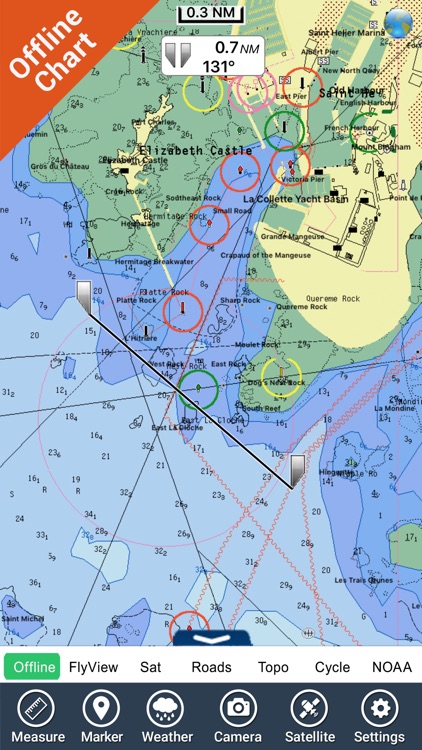 Marine : Channel Islands UK HD - GPS Map Navigator by Flytomap
