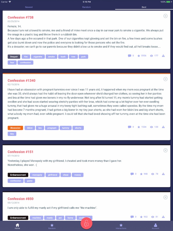 Confession Stories for iPhone